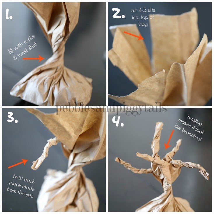 Salt Dough Ghosts and Paper Sack Tree Craft for Kids | Making Life Blissful