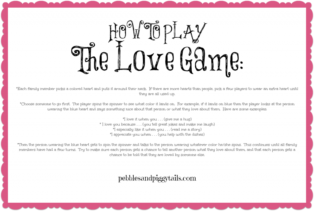 LOVE GAME for Kids | Making Life Blissful