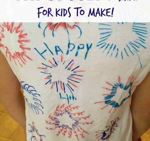 Easy 4th of July T-shirts Kids Can Make | Making Life Blissful