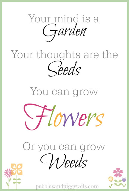Your Mind is a Garden Free Printable | Making Life Blissful