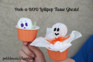 Peek-a-Boo Tissue Ghosts for Halloween | Making Life Blissful
