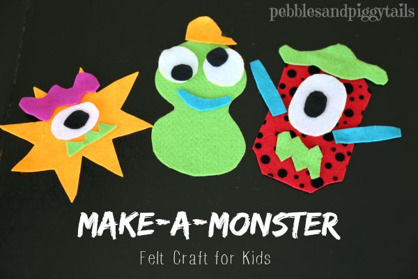Monster Busy Bag Felt Craft for Kids | Making Life Blissful
