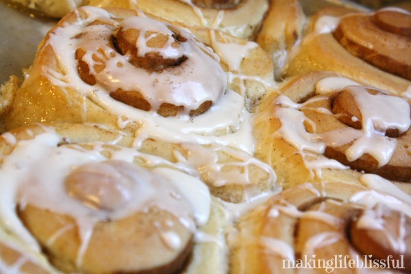 Caramel Bottom Cinnamon Rolls | Making Life Blissful