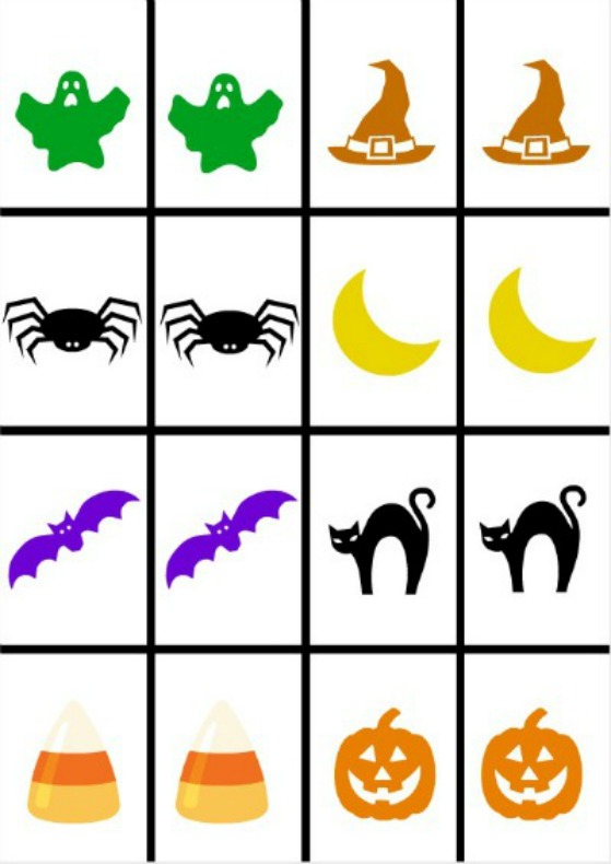Halloween Memory Game Free Printable | Making Life Blissful