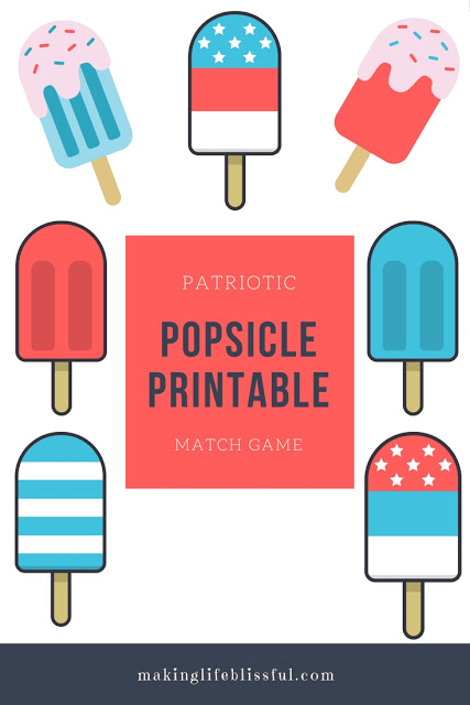 Patriotic Printable Popsicles | Making Life Blissful