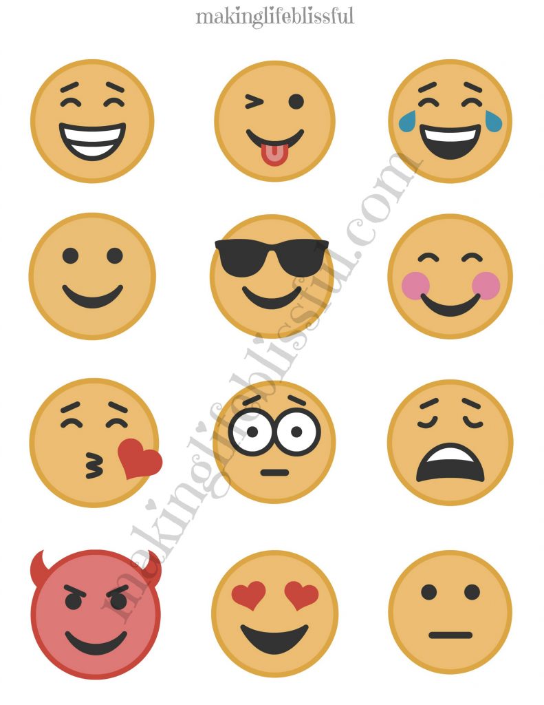 Free Emoji Party Printables | Making Life Blissful