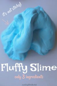 Easy 3 Ingredient Fluffy Slime Recipe Non-Sticky | Making Life Blissful