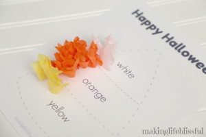 Candy Corn Craft for Kids and Printables | Making Life Blissful