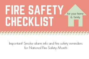 fire safety printable checklist 2 | Making Life Blissful