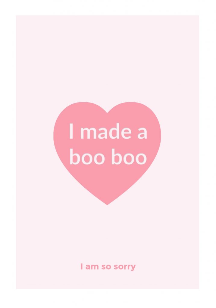 im sorry printable card | Making Life Blissful