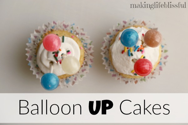 Easy Balloon Cupcakes and UP Printable | Making Life Blissful
