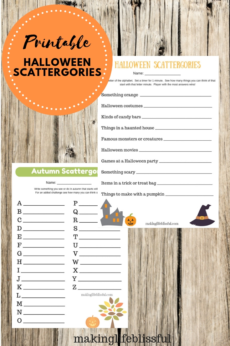 Tons of Halloween and Fall Printables for Kids | Making Life Blissful
