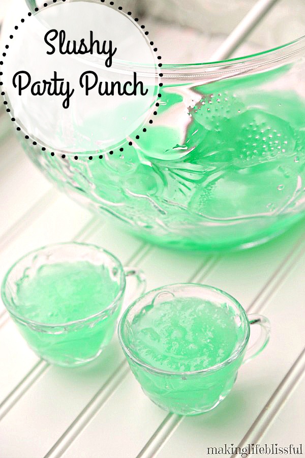 Slushy Party Punch Recipe | Making Life Blissful
