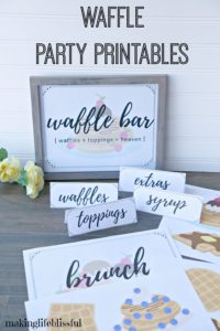 waffle party printables 5 | Making Life Blissful