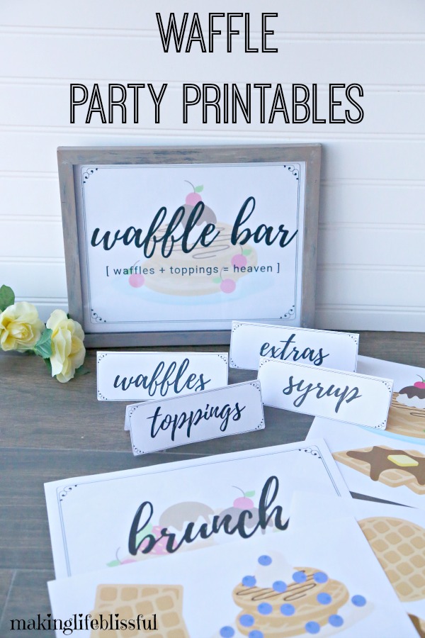 Waffle Bar Topping Ideas | Making Life Blissful