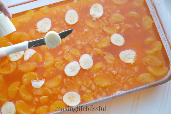 Classic Mandarin Jell-O Salad with Pineapple Cream | Making Life Blissful