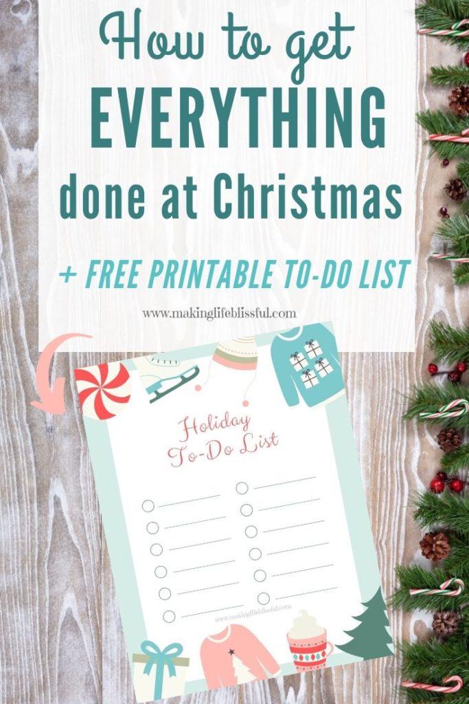 How To Use Lists to Save Time at Christmas + FREE Printable | Making ...