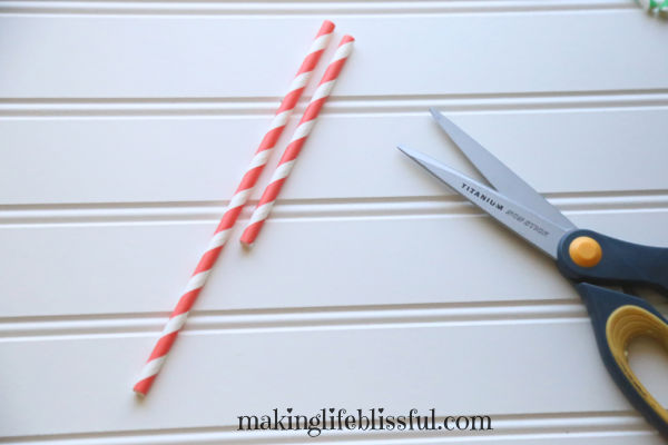 DIY Paper Straw Christmas Tree Ornament | Making Life Blissful